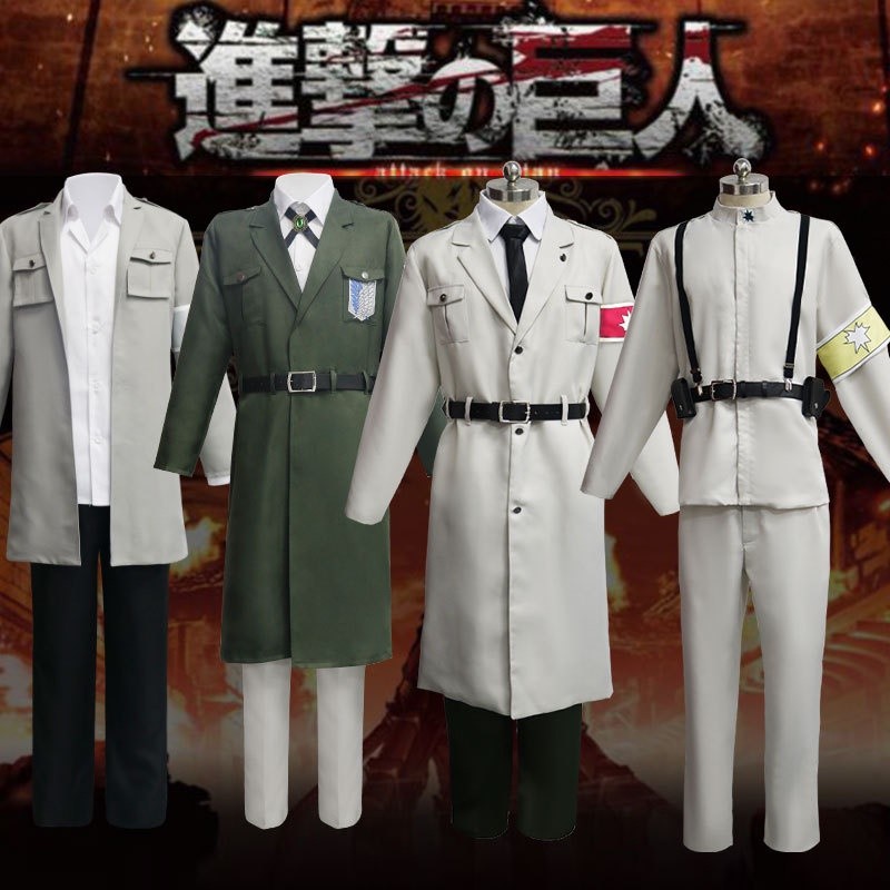 in stock Attack on Titan cosplay cos Uniform Survey Corps Officer Mary ...