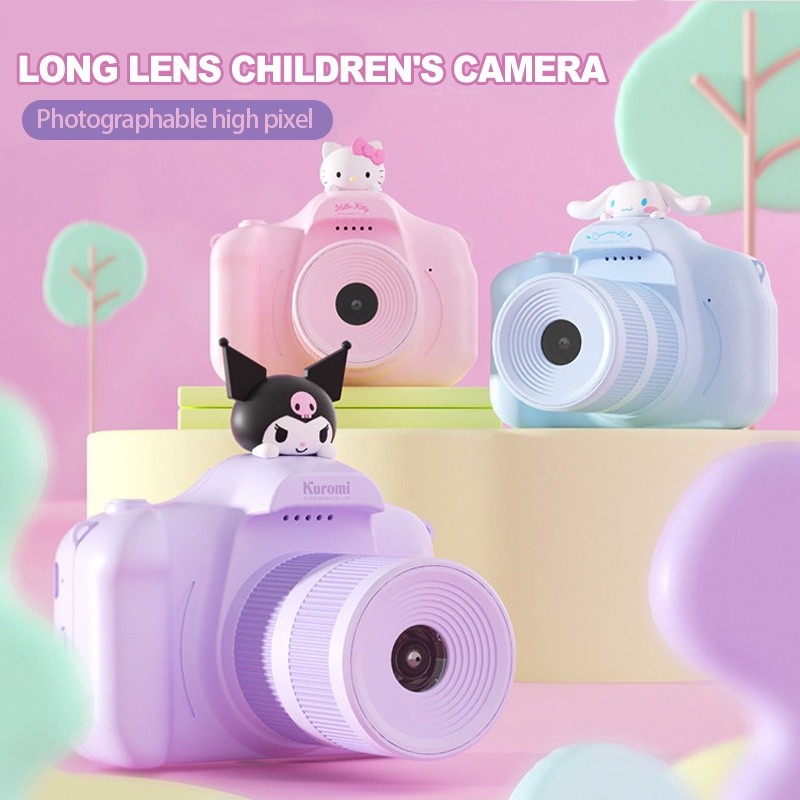 in stock Sanrio Kawaii Children Long Lens Cartoon Camera Toy Can Take ...