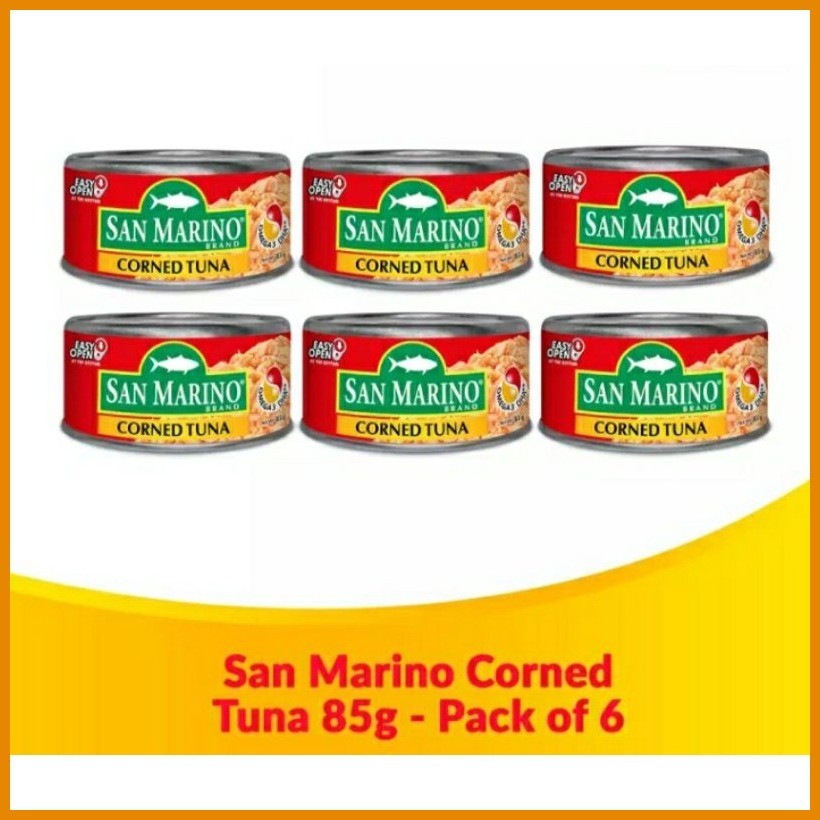 ⇨ San Marino Corned Tuna ( 85g x 6 ) | Shopee Philippines
