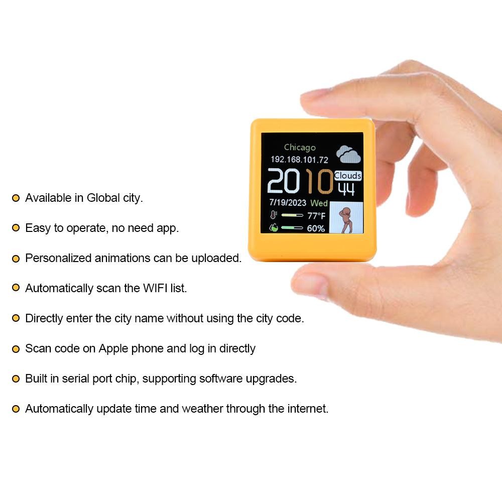 Small Portable Smart Wifi Weather Station Display Weather Temperature ... Small Portable Smart Wifi Weather Station Display Weather Temperature ...