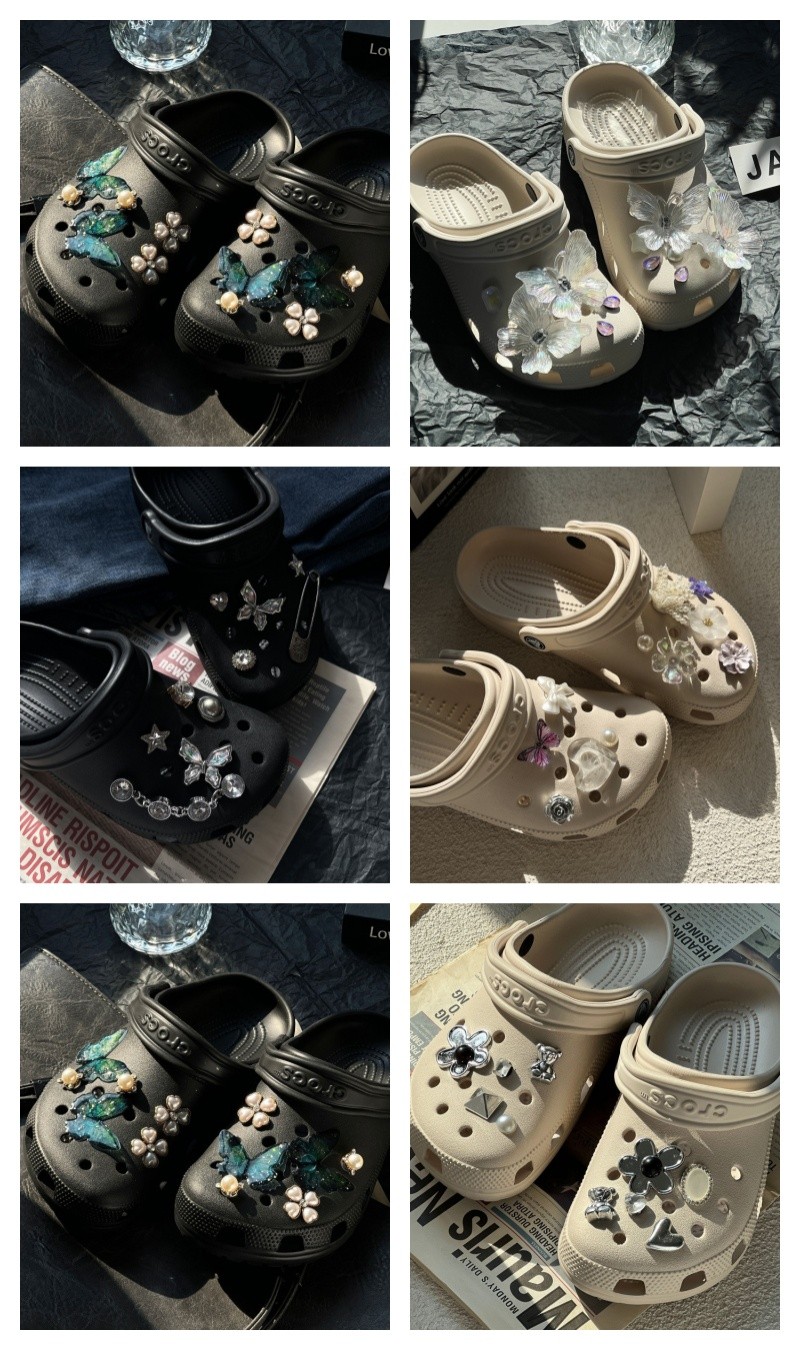 Luxury Clogs Charms Set | Designer Crystal Shoe Charms | Premium Clogs ...