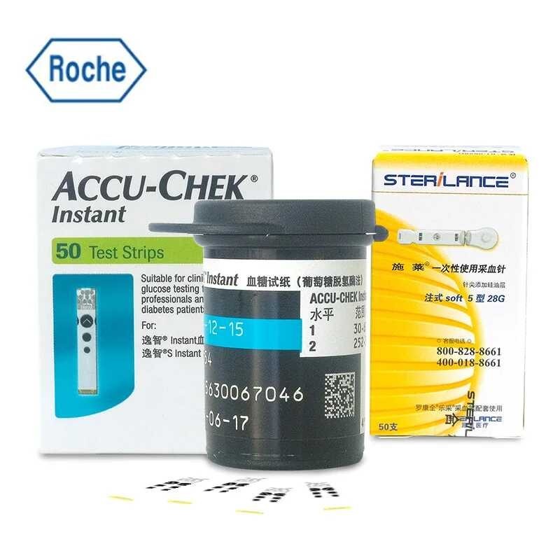 LY Accu Chek Instant Blood Glucose Test Strip Home Blood Glucose ...
