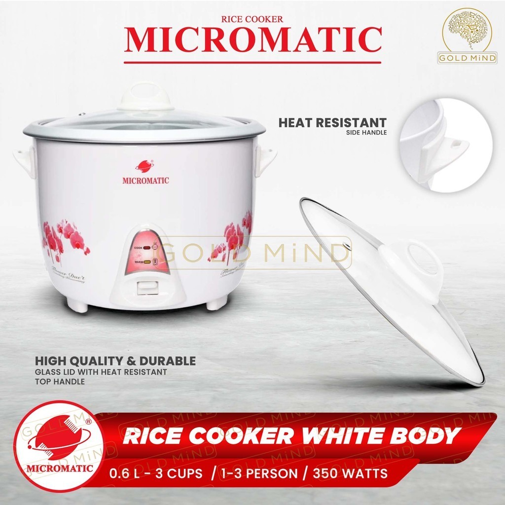Micromatic 0.6L Rice Cooker - Yellow Elephant | Shopee Philippines