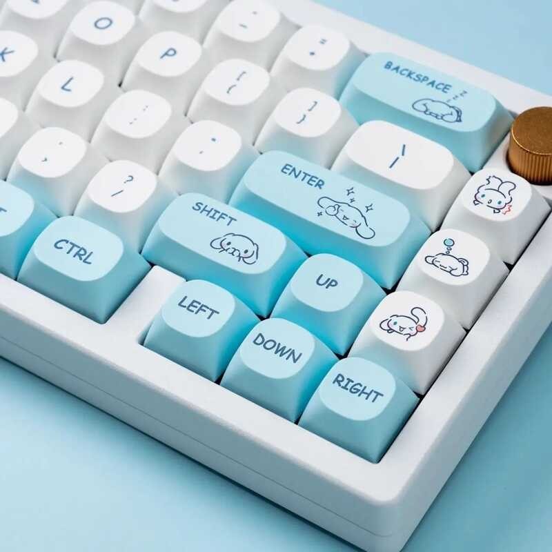 Kuromi 124 Keycaps MA Cute Cinnamoroll PBT Customized DIY Key Caps Kit ...