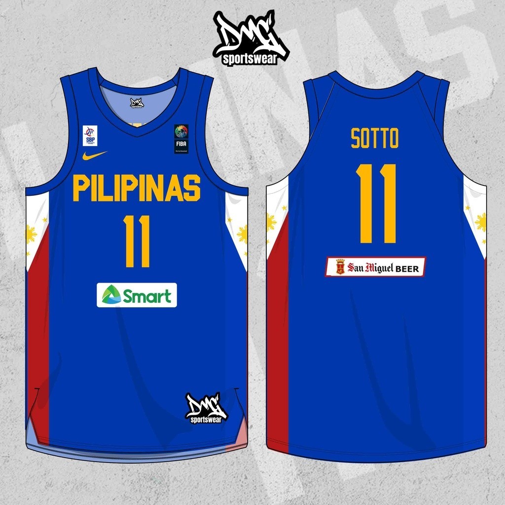 Gilas Pilipinas Basketball Jersey FREE CUSTOMIZE NAME AND NUMBER ONLY ...