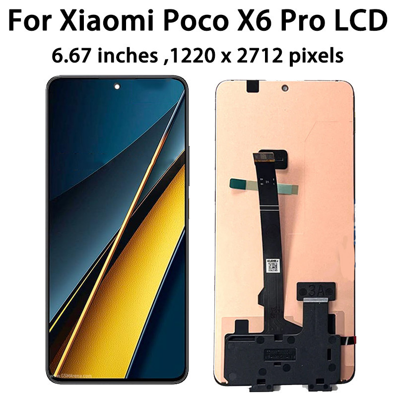 6.67" Super AMOLED / TFT For Xiaomi Poco X6 Pro 5G 2311DRK48G LCD With ...