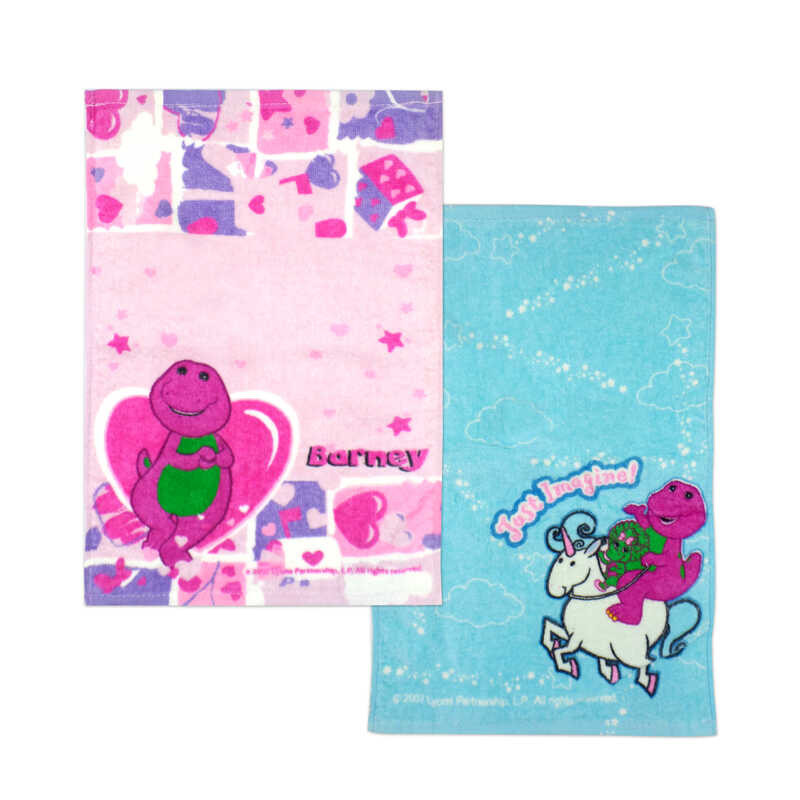 Barney Cotton Towels 11"x16" - 2pc Pack | Shopee Philippines