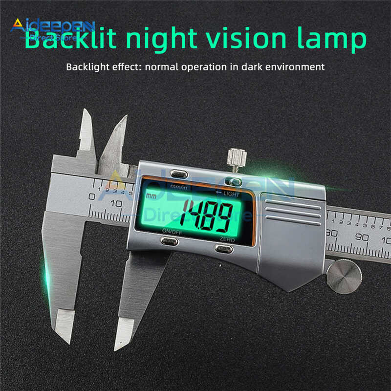 Tool Stainless Steel Digital 150/200/300Mm Caliper Measuring Instrument ...