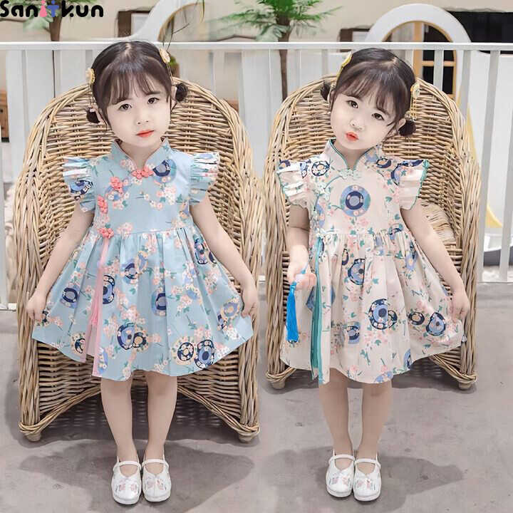 2025 Babaeng cheongsam skirt bagong babae Hanfu Tang costume bata ...