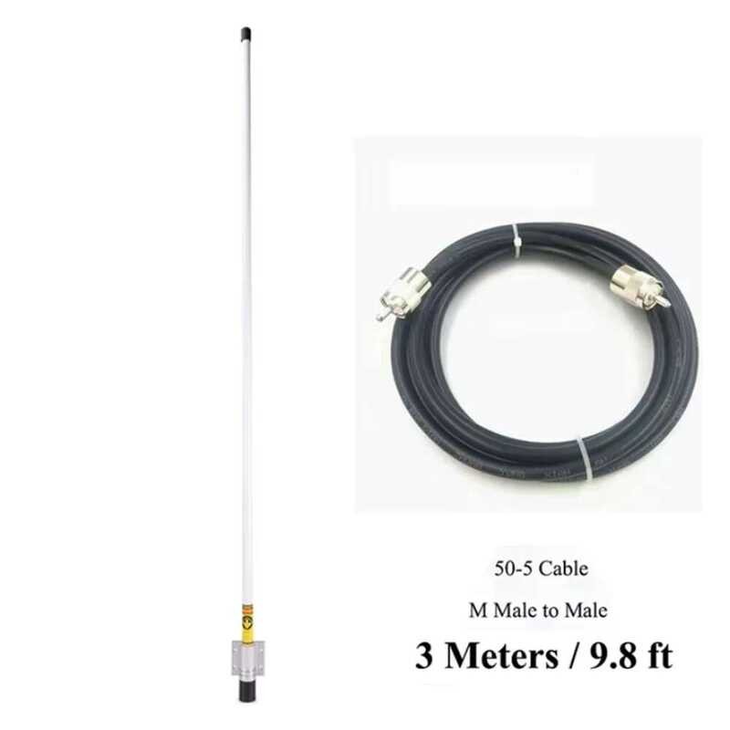 Tt AIS VHF 156-163Mhz Fiberglass Marine Antenna - Equipped With 10M ...
