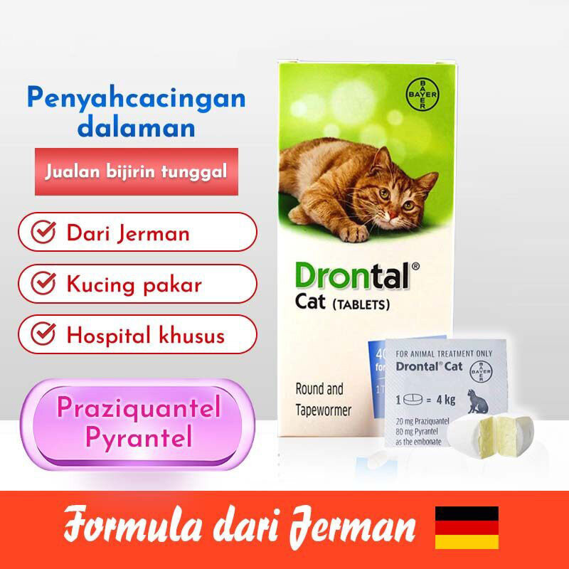BAYER Drontal Plus Tablet for Cats Internal Deworming To Expel ...
