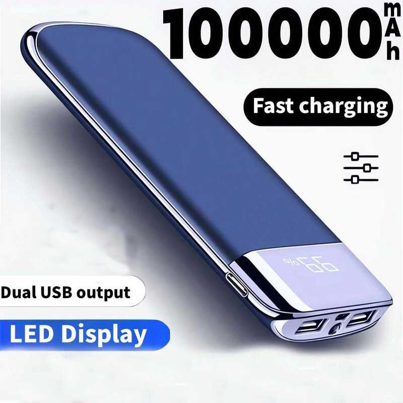 Bank Original Power 100000Mah Powerbank Mini Pocket With Led Light 2 ...