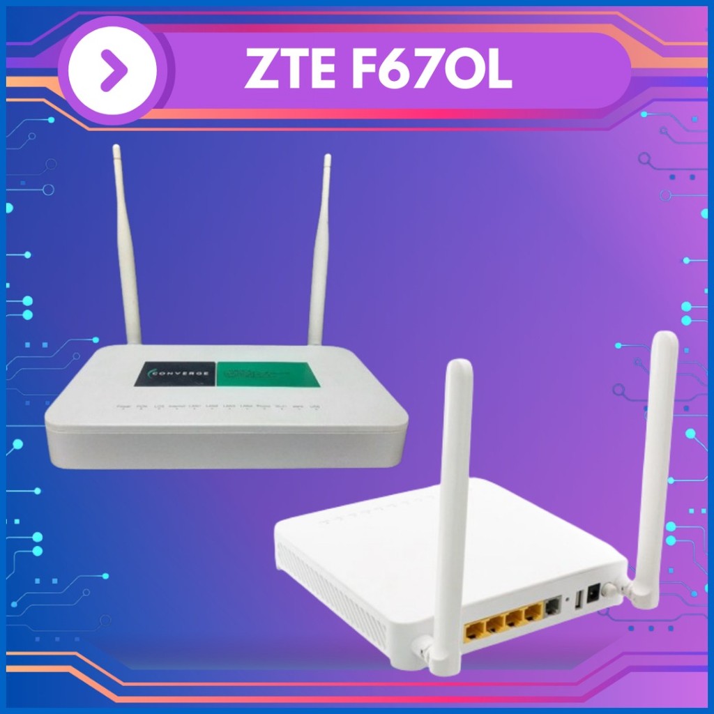 ZTE ZXHN F670L GPON ONT ( secondhand ) | Shopee Philippines