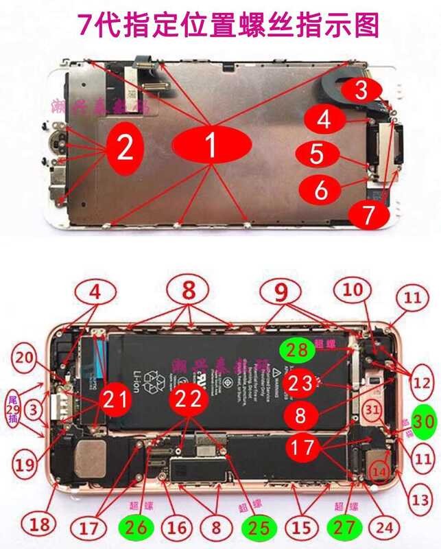 Magkasya para sa Apple 7th motherboard 7P 8th generation body iPhone ...