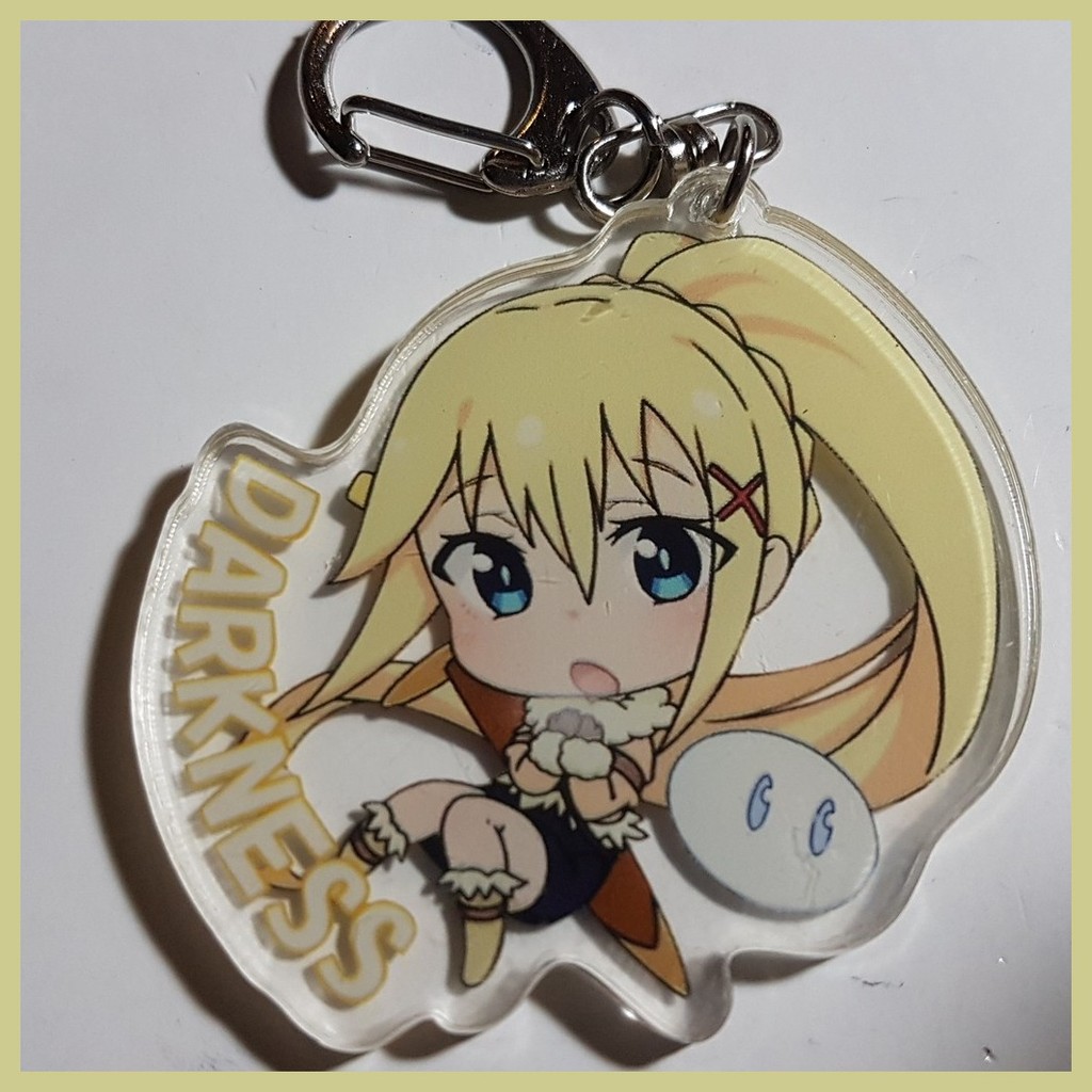 ∆ ☌ Konosuba Acrylic Anime Premium Keychain 2 ( Megumin , Aqua ...