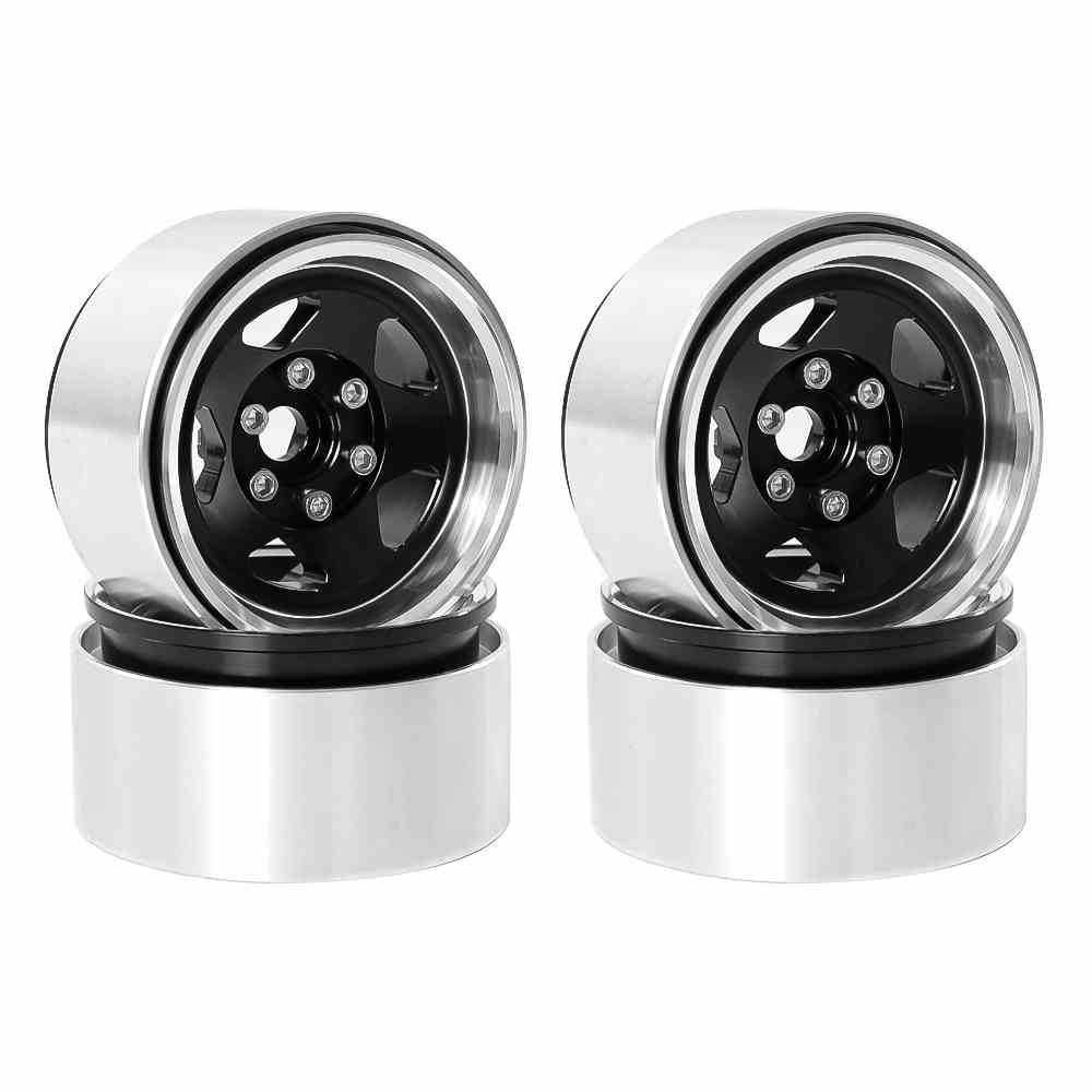 RC 1.9 Inch Beadlock Metal Five-Star Wheel Rims with K02 Tires for 1/10 ...