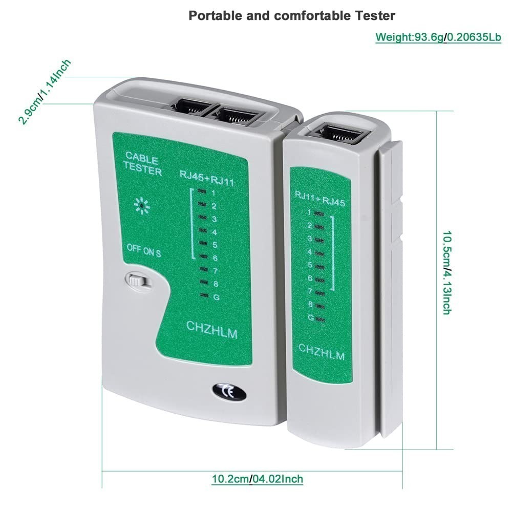 Zoerax Network Cable Tester LAN Cable Test Support POE Network Cable ...
