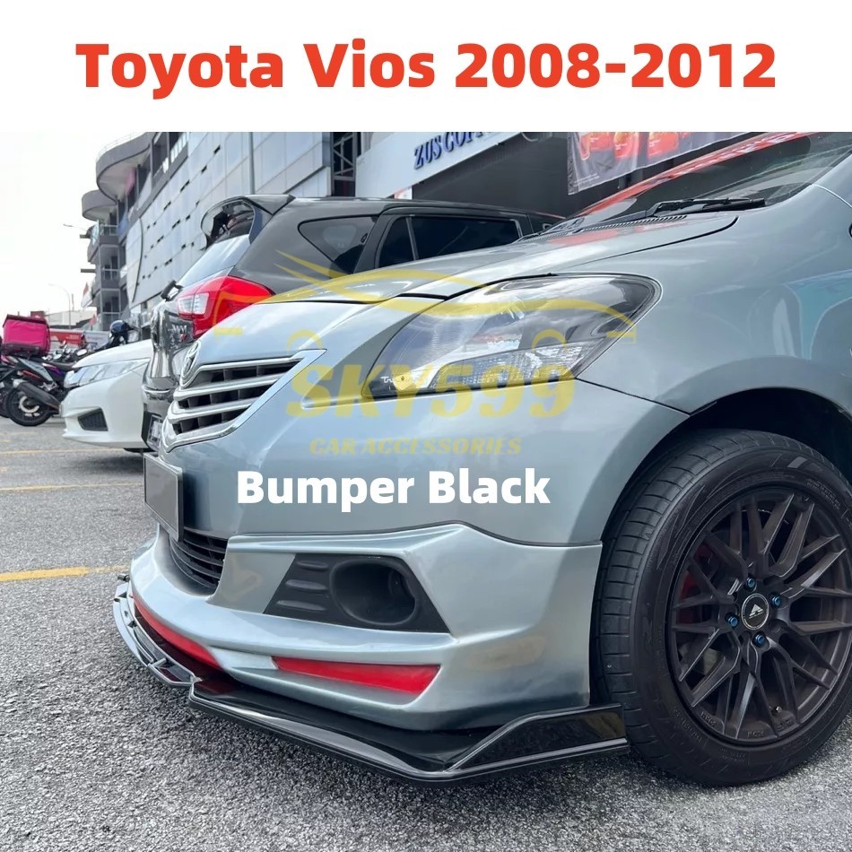 Toyota Vios 2002-2012 Front Bumper Diffuser Lip Wrap Angle Splitters ...