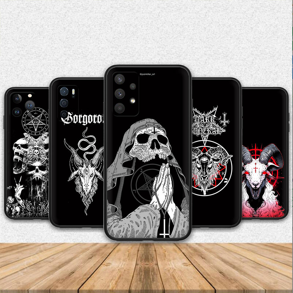 Samsung Galaxy A05 A05S A01 A02 M02 A02S A03S A03 Core A04 A04S A04E M04 F04 97Z2 Satanic Skull ...