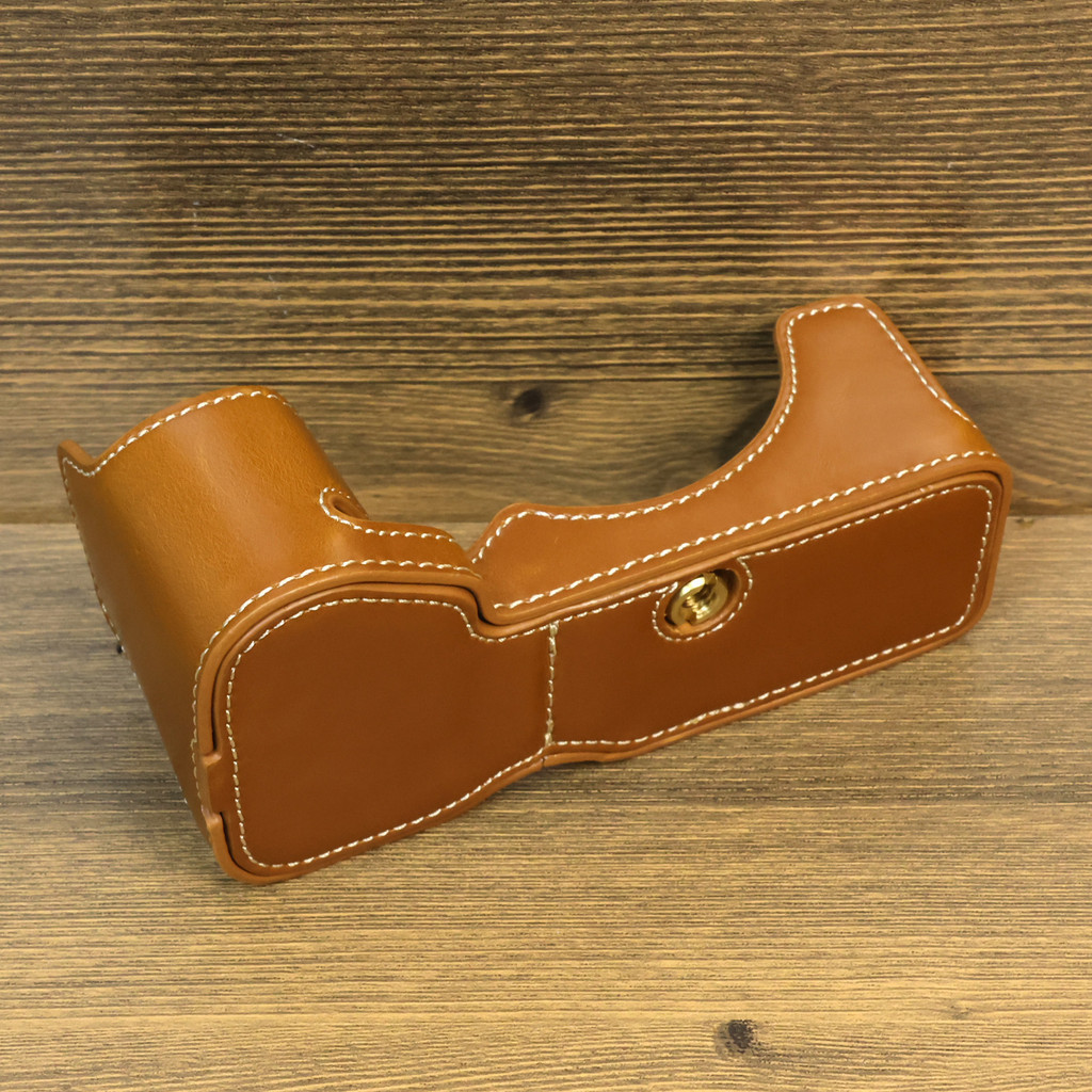 PU Leather Half Protector Camera Case Grip for Sony A7C Mark II/A7C2 ...