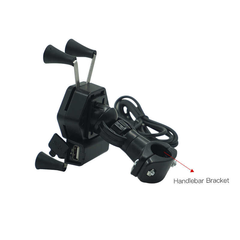 Phone Bike Mobile Stand Holder 360 Rotatable Gamit Ang USB Charger ...