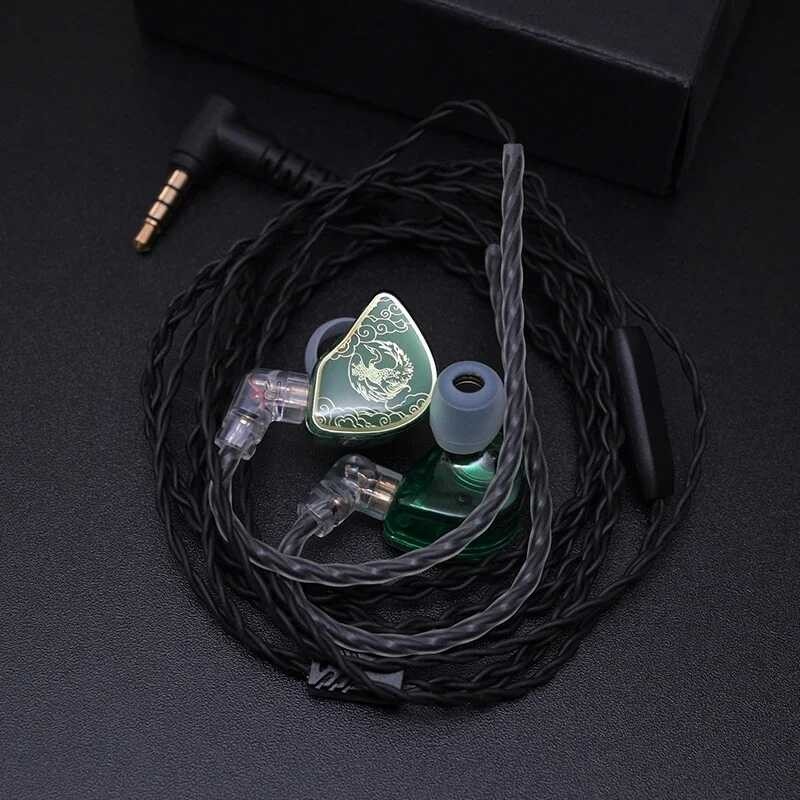 Jade Tangzu SG Green 10Mm Dynamic Driver HIFI Tainga Earphones 0.78Mm ...