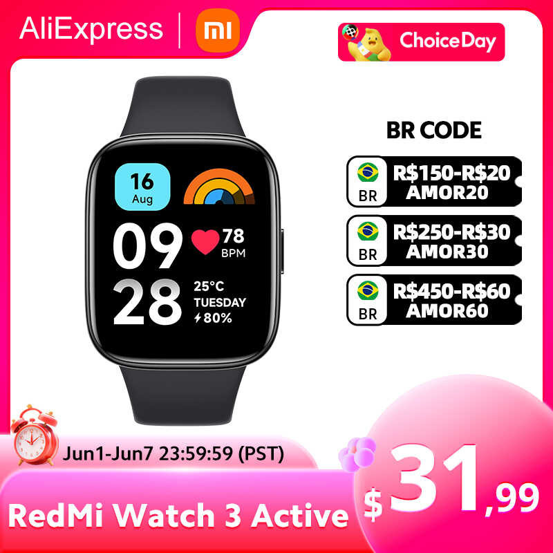 Bagong Pandaigdigang Bersyon Xiaomi Redmi Watch 3 Aktibong 1.83 ...