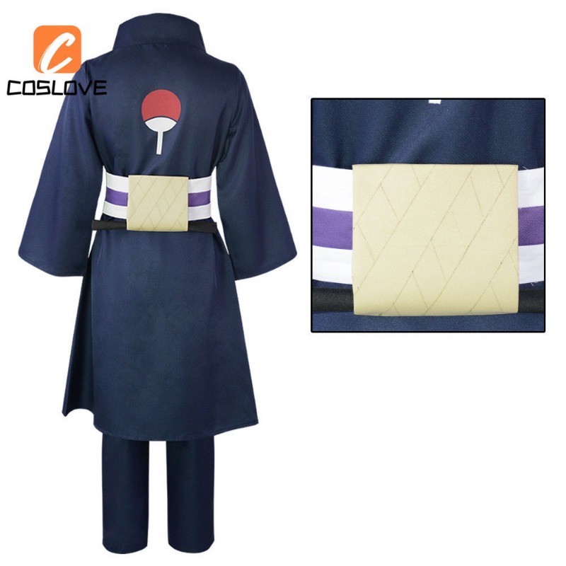 Anime NARUTO Uchiha Obito Cosplay Clothing Full Set Costume Suit for ...