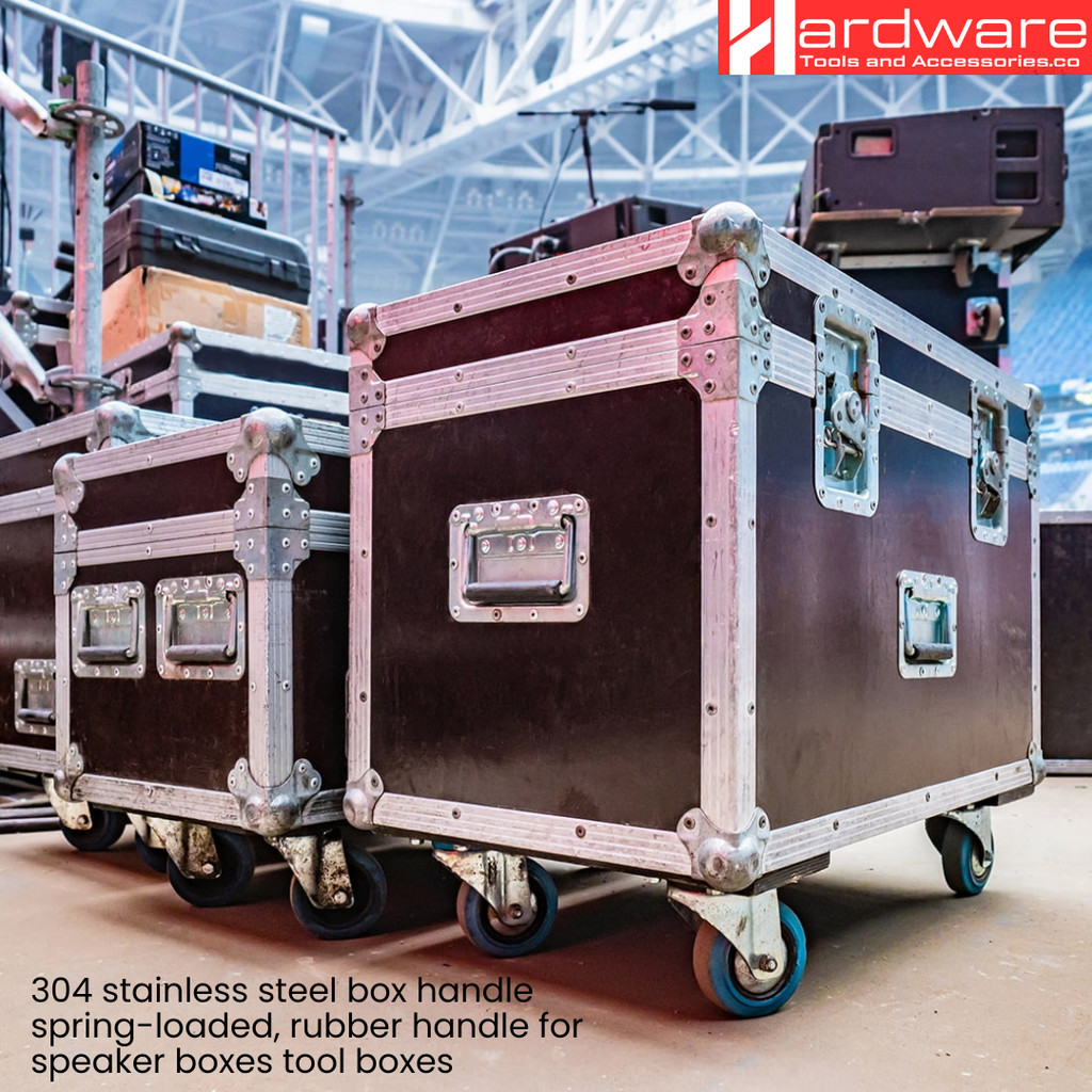 Stainless 304 Folding handle stainless Box Metal Handle Silver Black ...