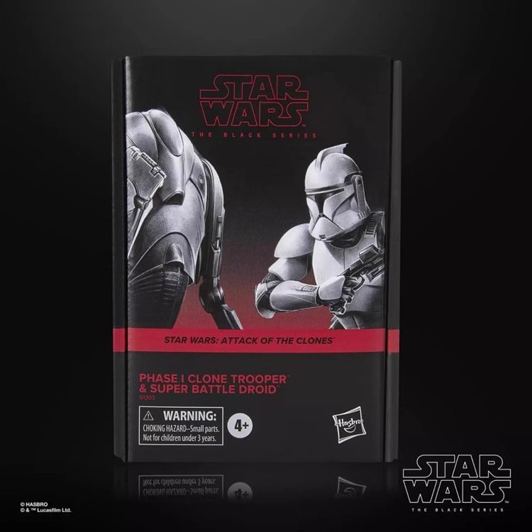 Hasbro Star Wars Phase I Clone Trooper Super Battle Droid B2 Set 6 ...