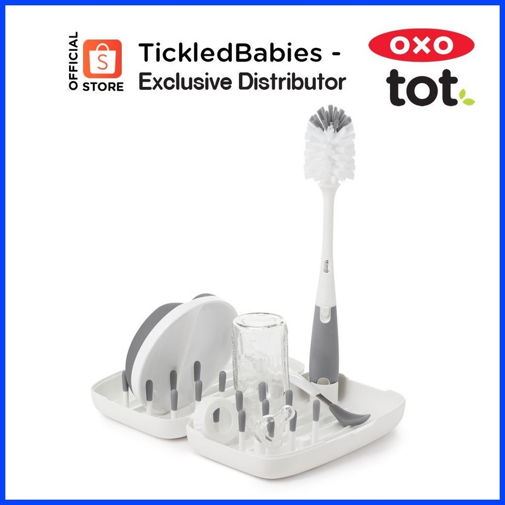OXO Tot On The Go Drying Rack & Bottle Brush [ oxotot baby infant ...