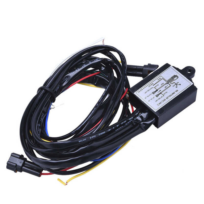 ʚΐɞ Automotive Car DRL Daytime Running Light On-Off Dimmer Dimming Relay Control Switch Harness ...