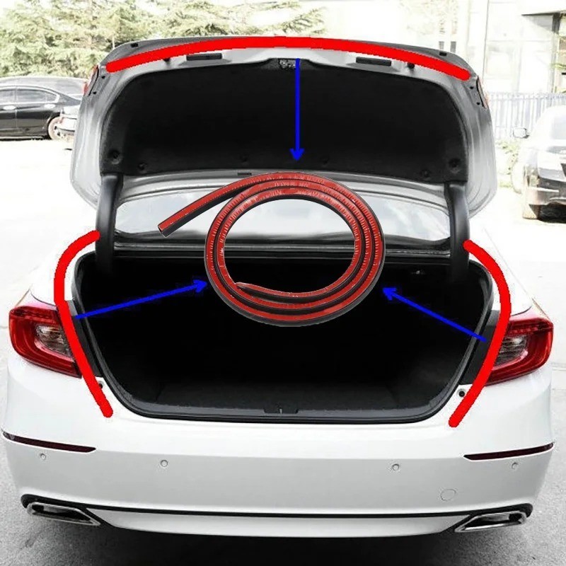 Car Rubber Door Sealing Big D Type Car Door Hood Trunk Seal Strip ...