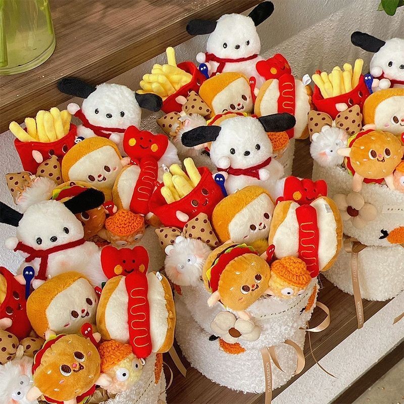 89 Cute Pacha Dog Cartoon Bouquet, Finished Gift For Girlfriend ...