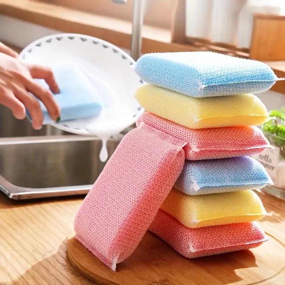 4Pcs Dishwashing Sponge, Thickened Cleaning Sponge Wipe, Kitchen ...