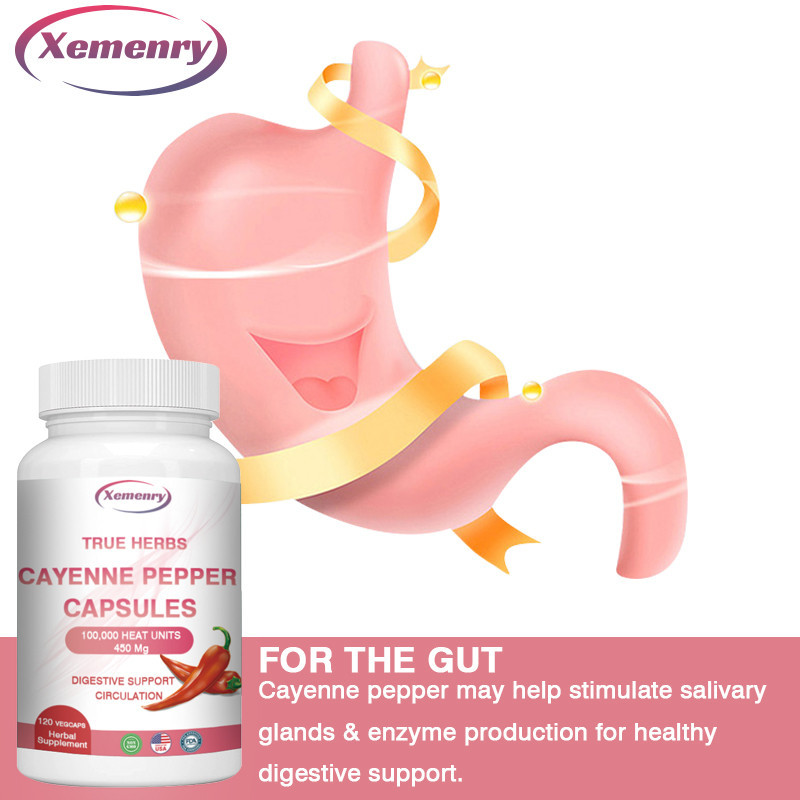 Xemenry Capsules - 750 mg - Contains natural capsaicin - Promotes ...