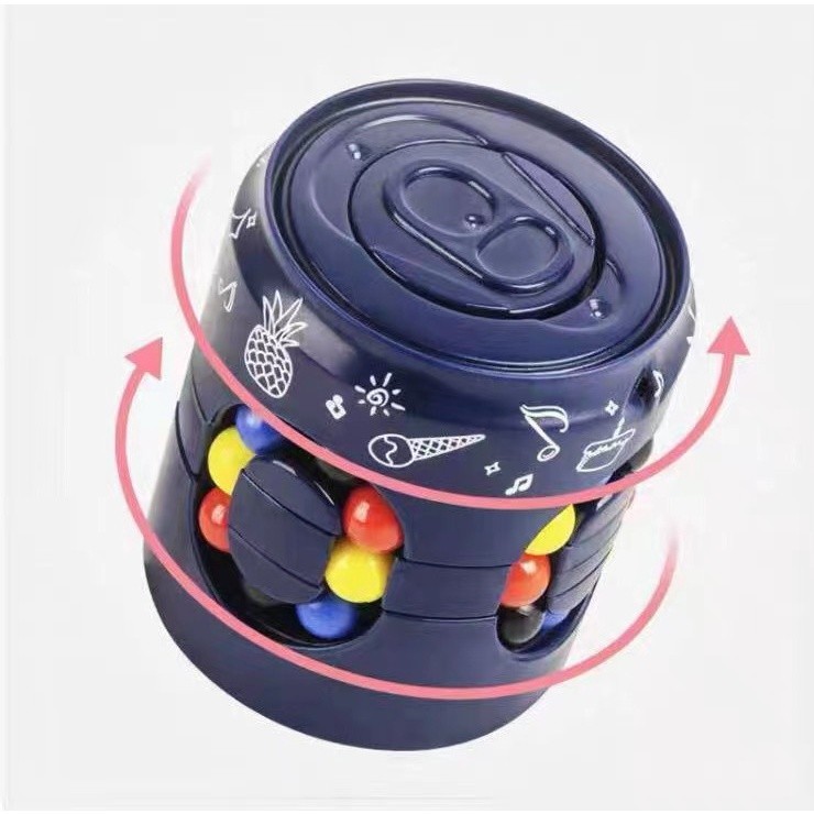 Can Cube Fidget Toy's Relieve Stress Spinning Rotating Magic Beans ...