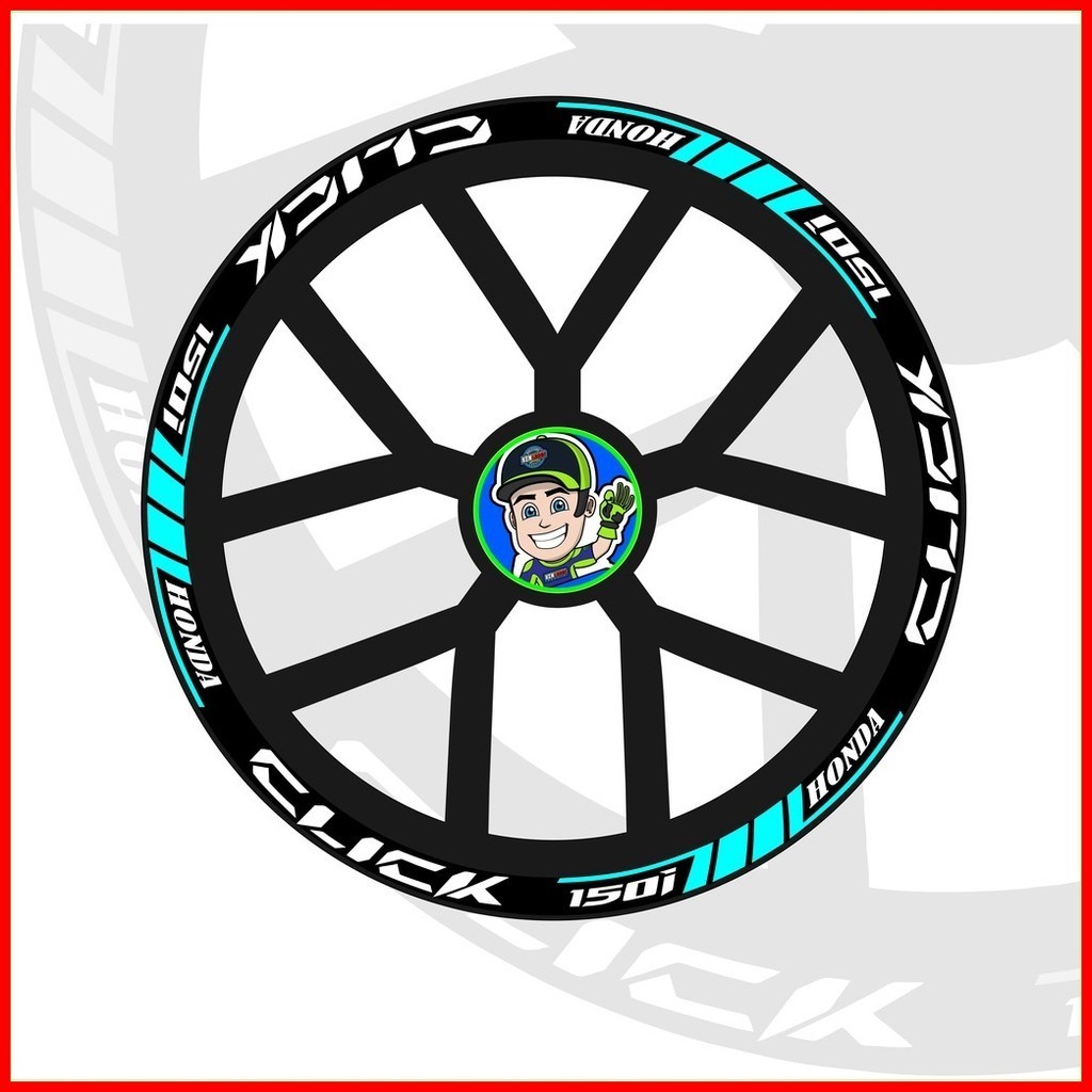 Honda Click 125i/150i Mags Sticker Decals Set (Front & Rear) (with ...
