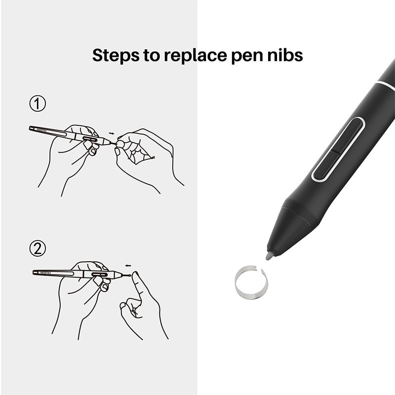 10pcs Huion Felt Nib Replacement Nibs for Digital Stylus PW517 Stylus ...