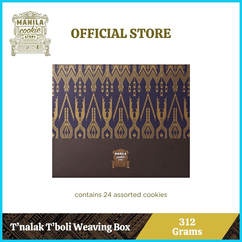 Manila Cookie Story T'nalak - T'boli Weaving Gift Box Cookies 24 Assorted cookies - 312g ...