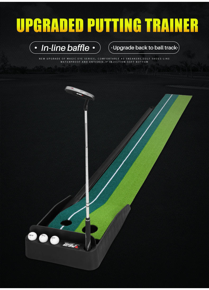 PGM Golf Training Aids Putter Trainer Practice Set Putter Practice Pad ...