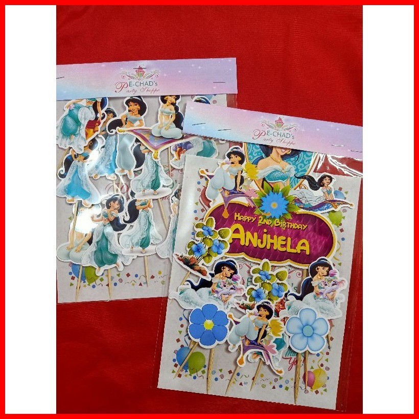 Princess Jasmin theme cake topper | Shopee Philippines