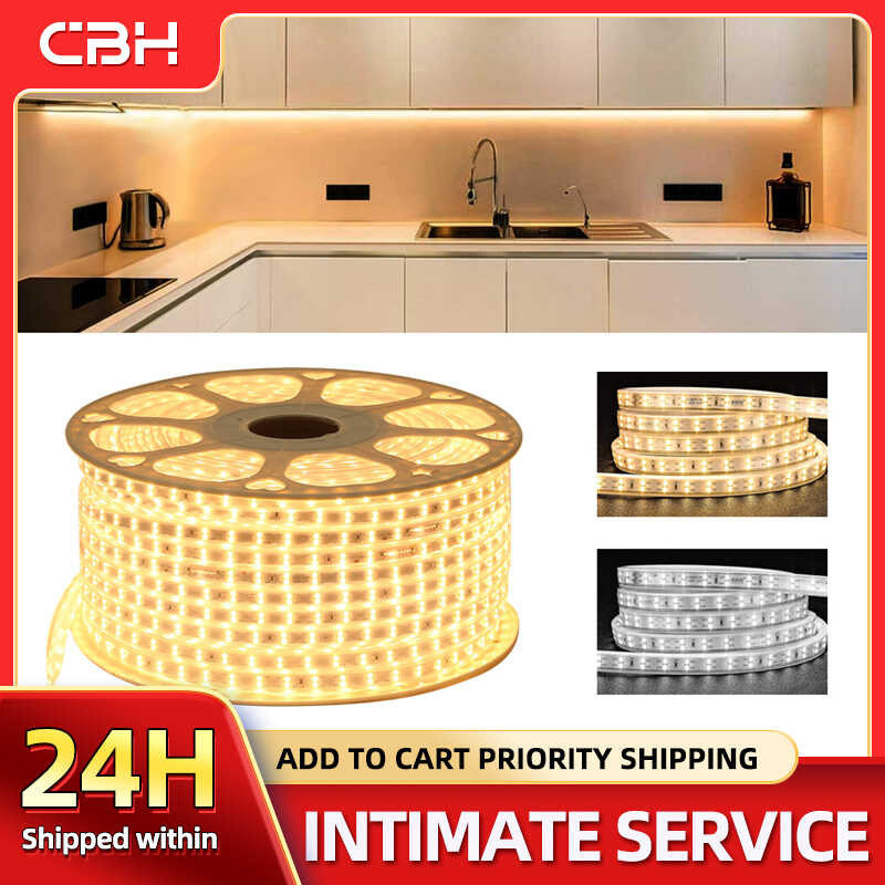 CBH Strip Cuttable Rope Outdoor IP65 Waterproof Warm White LED String ...