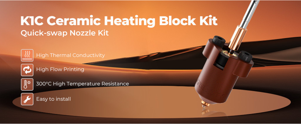 Creality Ceramic Heating Head Kit for K1C, K1 Max | Shopee Philippines