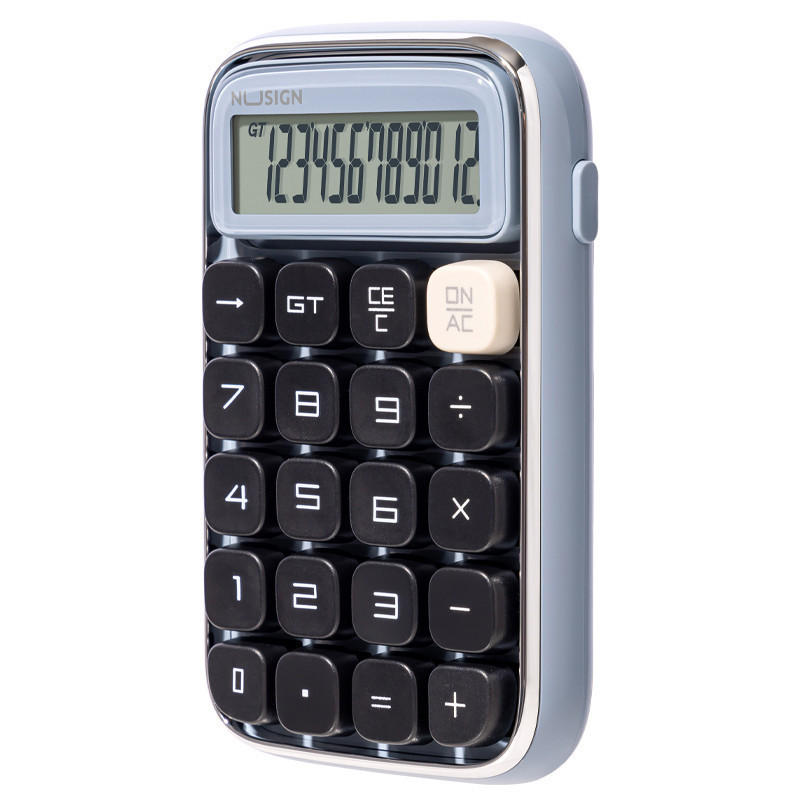 Deli Nusign Mechanical Key Calculator Mini Desktop Calculator NS043 ...