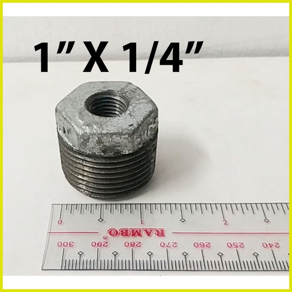 MECH GI BUSHING REDUCER 1" X 1/4" SCH40 THREADED SCREW TYPE GALVANIZED ...