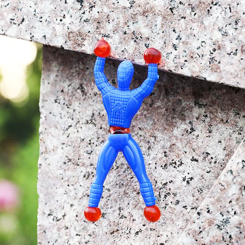 Small Wall Climbing Plastic Flip Sticky Man Toys Flexible Climb ...
