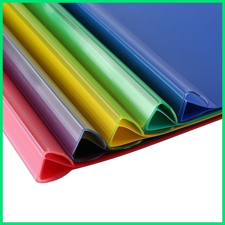 12 Pcs Plastic Sliding Folder A4 Short & Long Clear/Colored Report ...