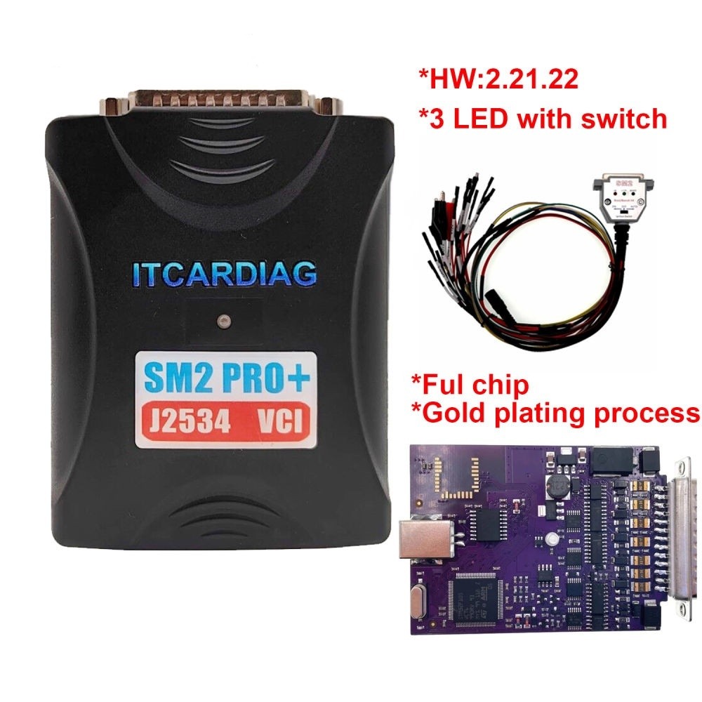 Original SM2 Pro+J2534 VCI Programmer Read&Write ECU PCM 67 IN 1 FLASH ...