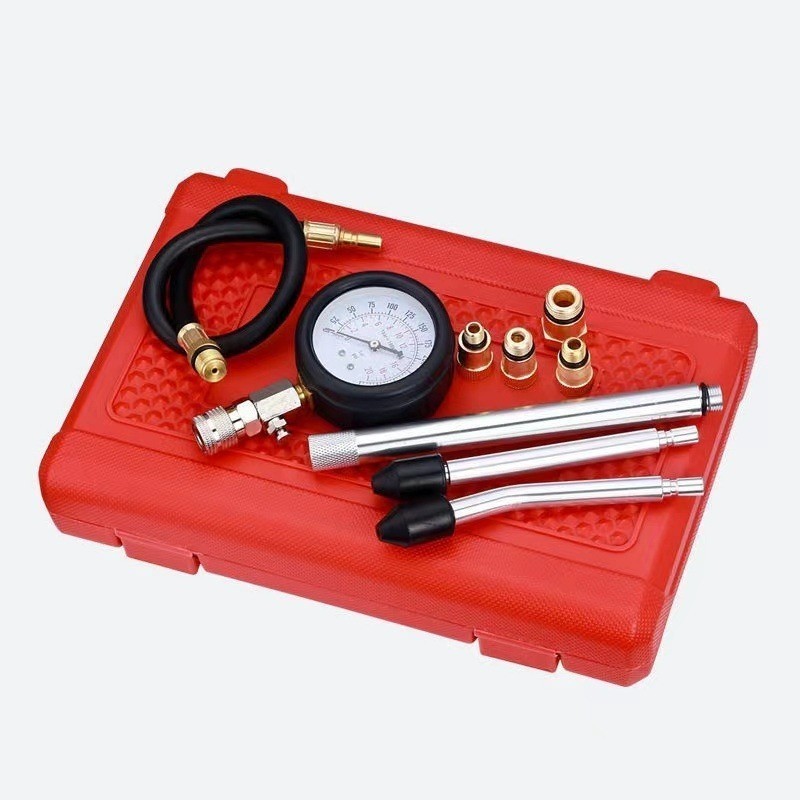 8 PCS Automotive Motorcycles Petrol Engine Compression Test Gauge ...